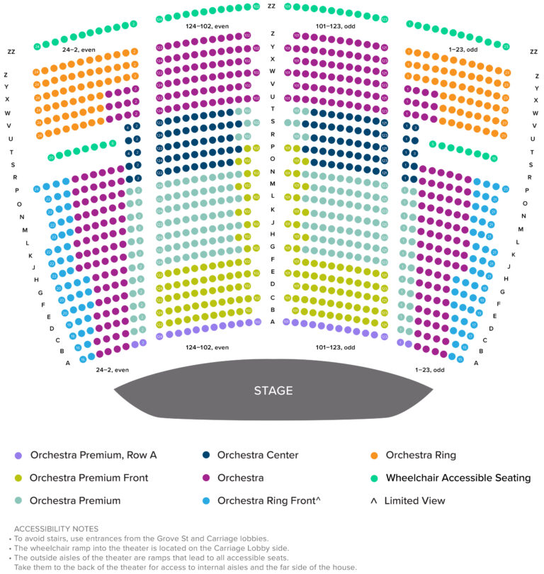 Repertory Seat Maps - San Francisco Ballet