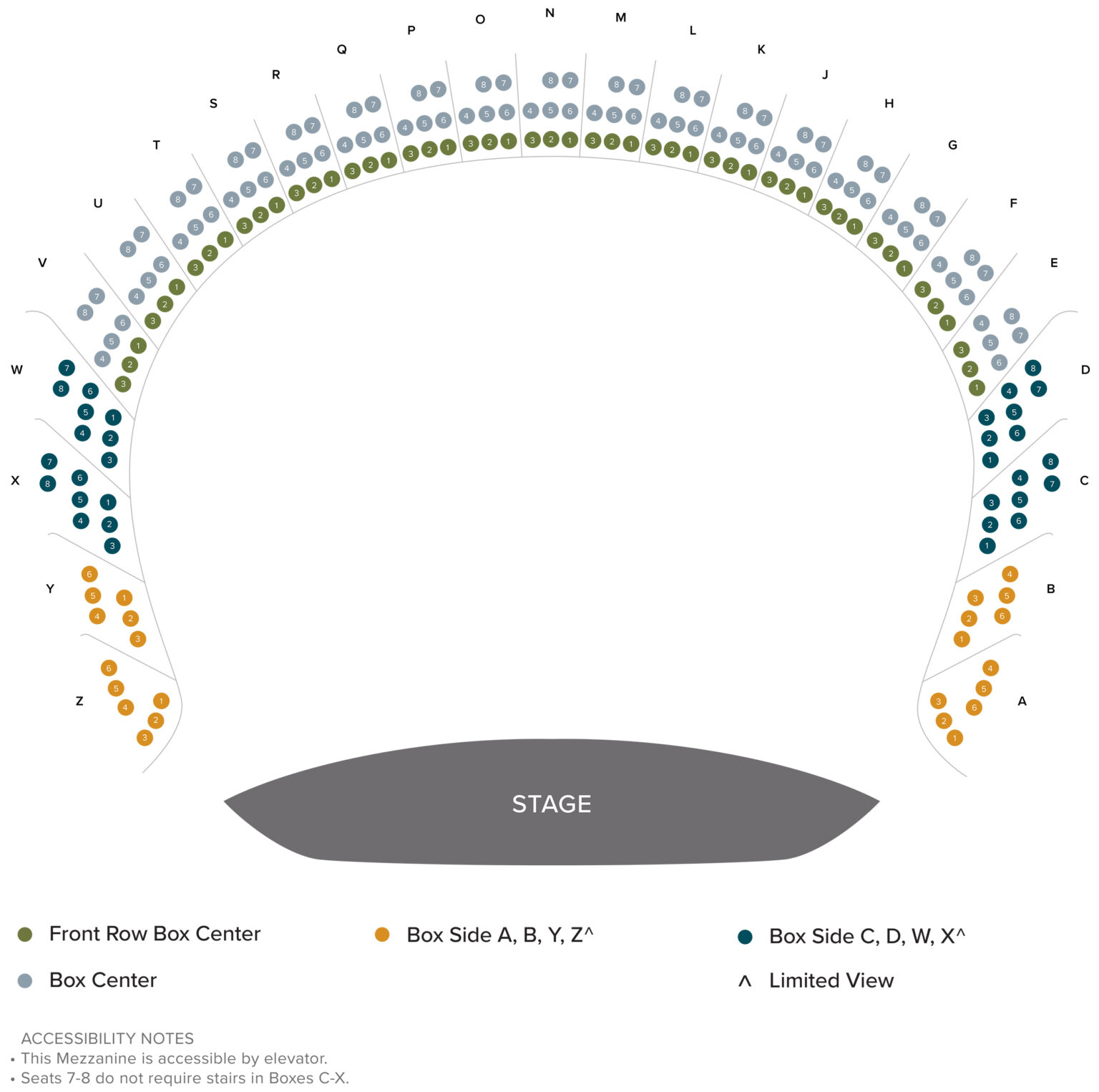 Repertory Seat Maps - San Francisco Ballet