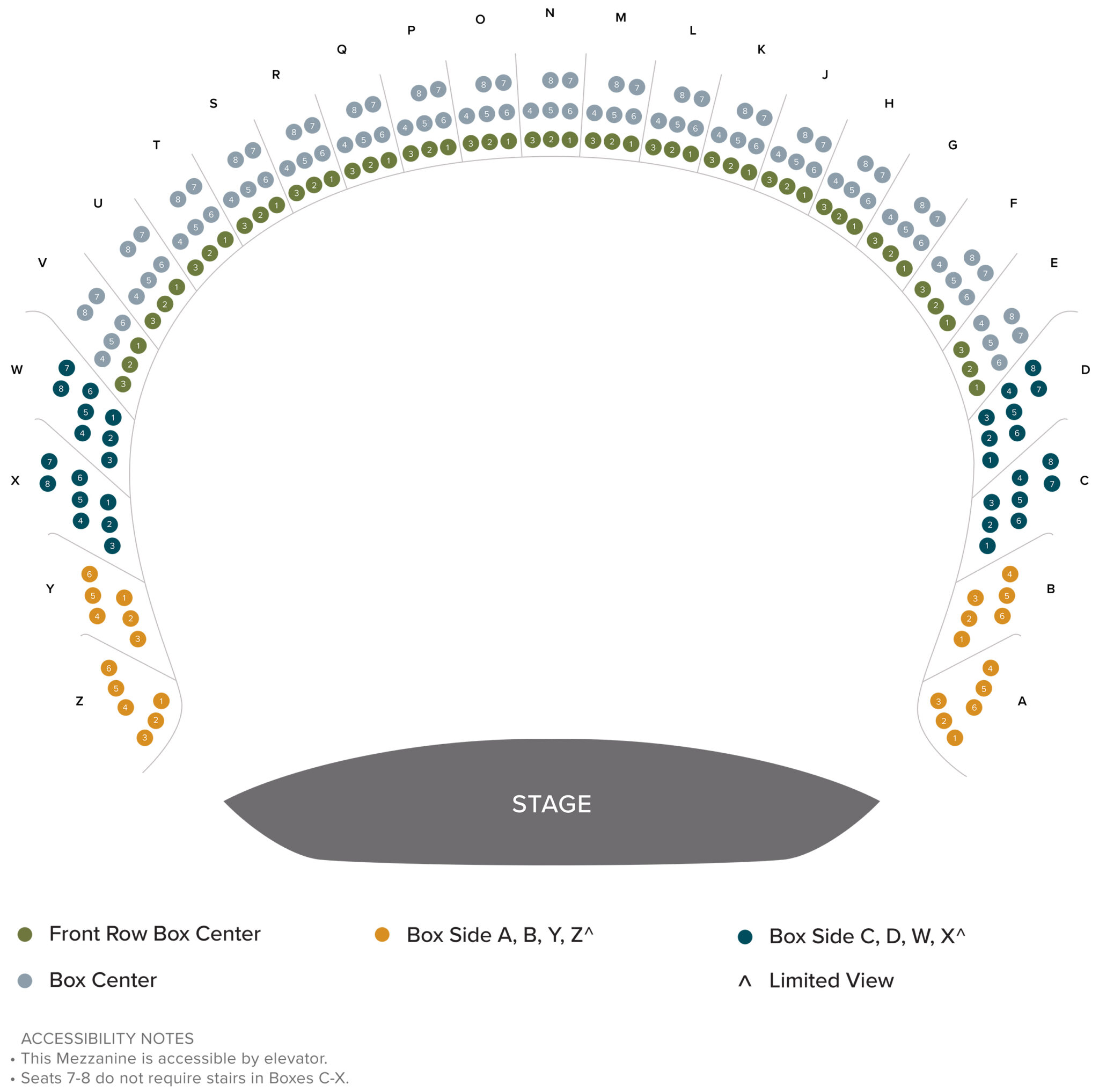 Repertory Seat Maps - San Francisco Ballet